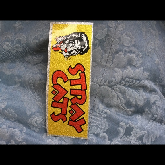 stray cats | Accents | Rare Gold Glitter Stray Cats Sticker | Poshmark